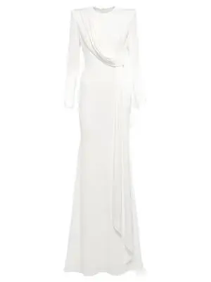 Alex Perry Maxwell Satin Crepe Wedding Gown - No