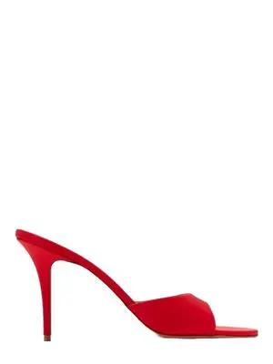 Amina Muaddi High Heel Open Toe Sandals - Red