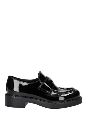 PRADA Prada Patent Leather Loafers With Enamelled Logo Detail