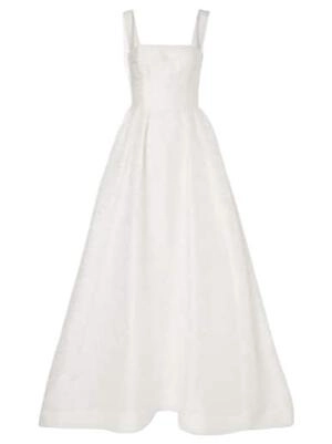 Rebecca Vallance Esther Brocade Gown - White