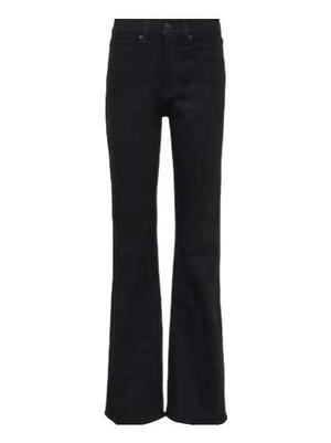 NILI LOTAN High-waisted Flared Jeans - Black