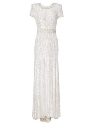 Jenny Packham Kira Embellished Gown - White