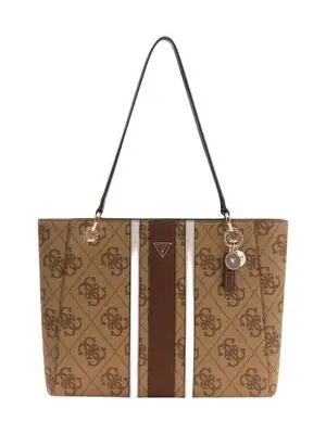 Guess Monogram Tote Bag - Brown