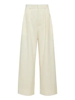 Wardrobe.NYC Low-rise Wide-leg Tailored Pants - White