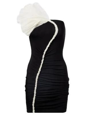 NENSI DOJAKA Nensi Dojaka Asymmetrical Mini Dress With Ruffle Detail
