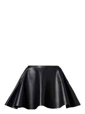 J.W.ANDERSON Solid-color Leather Miniskirt