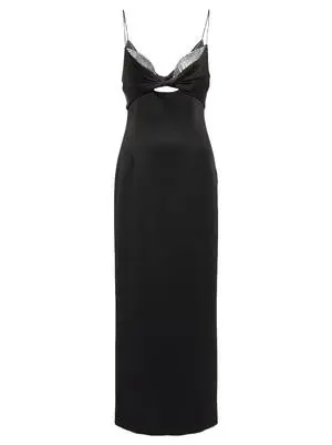 Galvan Crystal-embellished Maxi Dress - Black