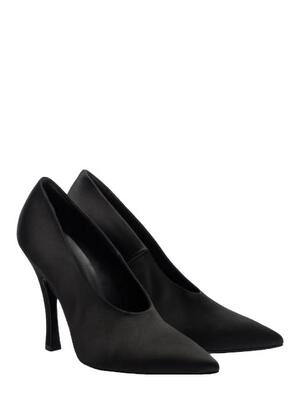 Magda Butrym Satin Pointed-toe High Heel Pumps - Black