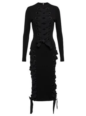 CHRISTOPHER KANE Bound Midi Dress - Black
