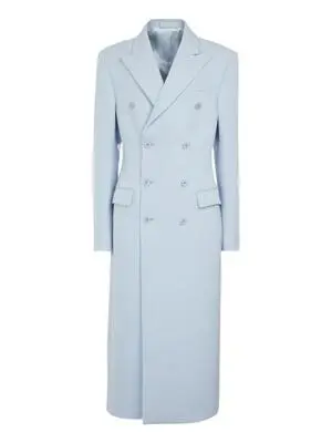 Wardrobe.NYC Double-breasted Coat With Notched Lapel - Blue