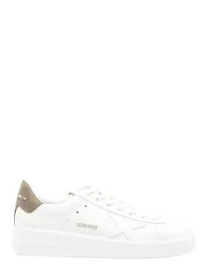 GOLDEN GOOSE Golden Goose Deluxe Brand Star Detail Lace-Up Sneakers White