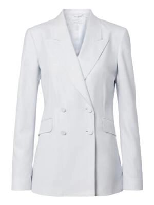 Gabriela Hearst Angela Wool And Silk Blazer - White