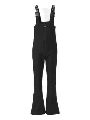 Perfect Moment Flared Ski Salopettes With Star Motif - Black