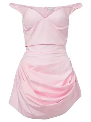 Magda Butrym Cotton Mini Dress - Pink