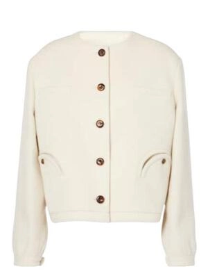 BLAZÉ MILANO Gliss Wool And Cashmere Blend Jacket - White