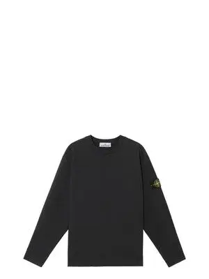 Stone Island Logo Patch Sweatshirt - Black