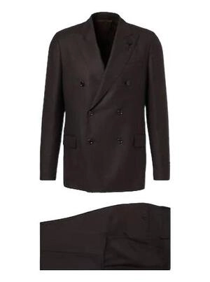 LARDINI Virgin Wool Suit - Black