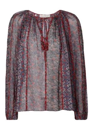 ULLA JOHNSON Ulla Johnson Deetra Floral Silk Blouse