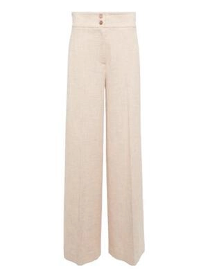 Altuzarra Wide-leg Tailored Pants With Pleats - Nude