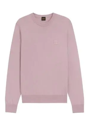 Hugo Boss Round Neck Long Sleeve Sweater - Pink