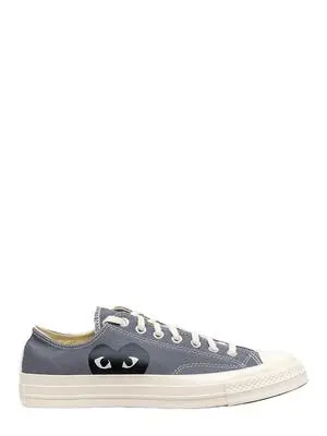 Play Comme Des Garcon Logo Lace-up Casual Sneakers - White