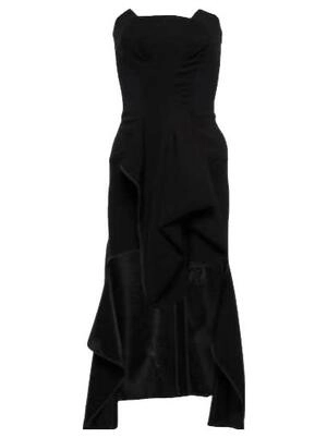 Maticevski Pursuit Ruffle-trimmed Strapless Asymmetrical Mini Dress - Black