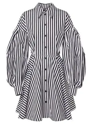 NINA RICCI Nina Ricci Striped Poplin Midi Dress