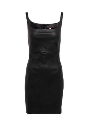 Stouls Vanessa Leather Mini Dress - Black
