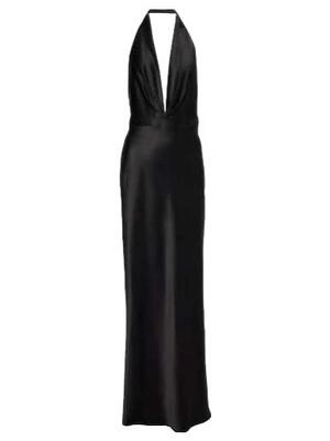 NILI LOTAN Halterneck Gown - Black