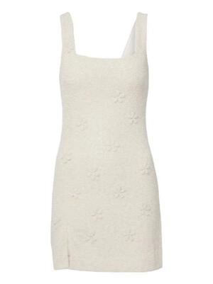 Staud Le Sable Beaded Minidress - White