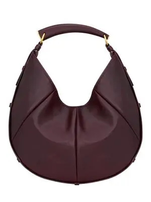 SAINT LAURENT Saint Laurent Mombasa Medium Leather Hobo Bag