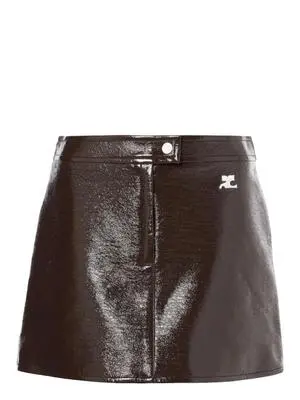 COURREGES Zipper Skirt - Chocolate
