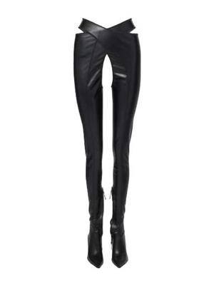 Attico Faux-leather Over-the-knee Boots - Black