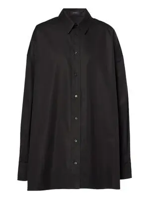 Wardrobe.NYC Pointed Collar Long Sleeve Shirt - Black