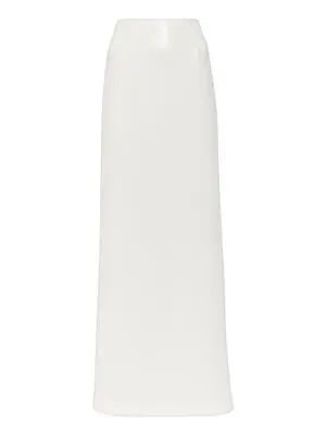 Galvan Sequined Maxi Skirt With Slit - White