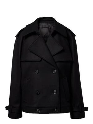 NILI LOTAN Double-breasted Coat - Black