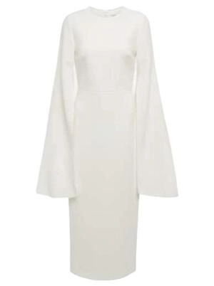ROKSANDA Zimara Crepe Midi Dress - White