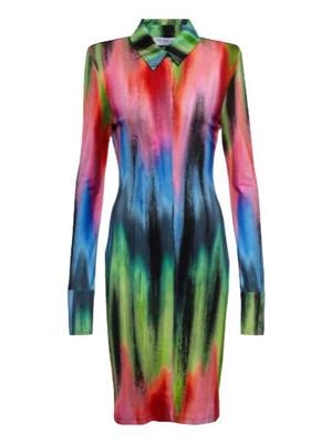 Attico Elton Printed Shirt Dress - Multicolor