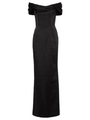 Rebecca Vallance Lia Bustier Gown - Black