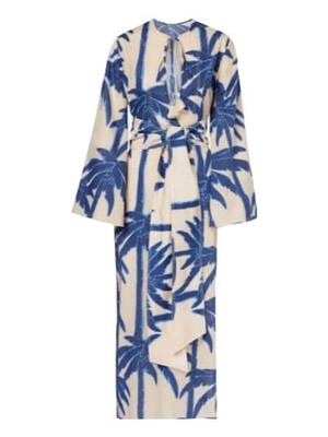 Johanna Ortiz Sotaviento Printed Cotton Tunic - Blue