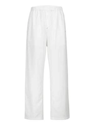 Wardrobe.NYC High-waisted Straight-leg Trousers - White