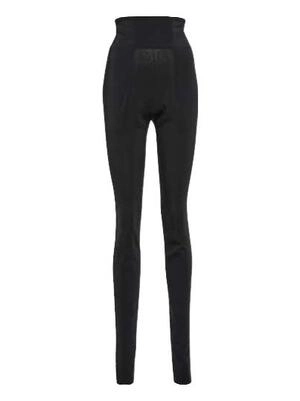 NENSI DOJAKA High-rise Skinny Crêpe Pants - Black