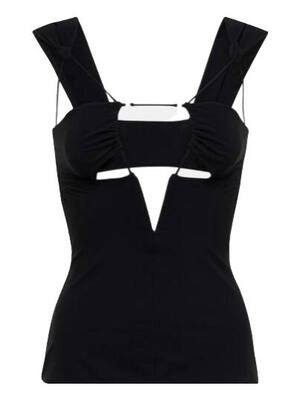 NENSI DOJAKA Nensi Dojaka Cutout Jersey Top