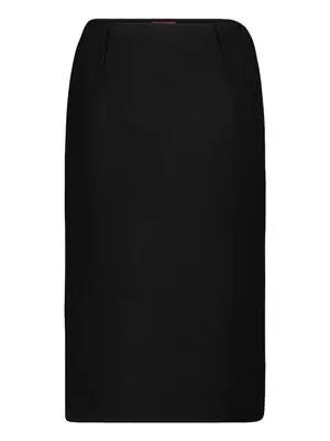 Altuzarra Lester Stretch-wool Pencil Skirt - Black