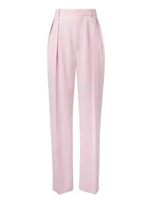 Wardrobe.NYC Pleated Tapered Track Pants - Pink