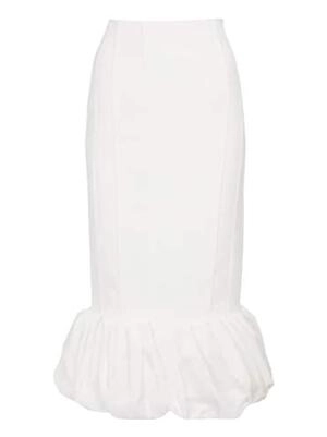 Maticevski Vindicate Crêpe Midi Skirt - White
