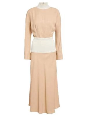 JIL SANDER Jil Sander High-Neck Knit Midi Dress