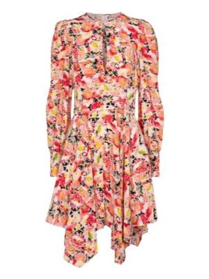 Stella McCartney Felicity Floral Silk Minidress - Pink