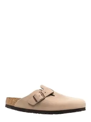 BIRKENSTOCK Boston Buckled Slip-on Clogs - Nude