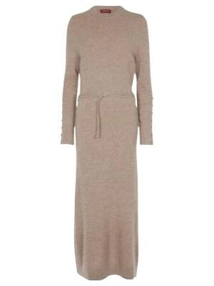Altuzarra Alice Belted Cashmere Sweater Dress - Nude